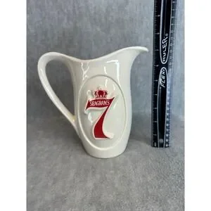 Seagrams | Dining | Seagrams 7 Ceramic Cream Pitcher Crown Logo ...